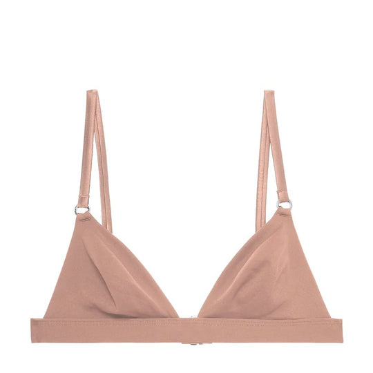 Le Stretch Multi Fit Micro Triangle Bra Tan – the lingerie and her film